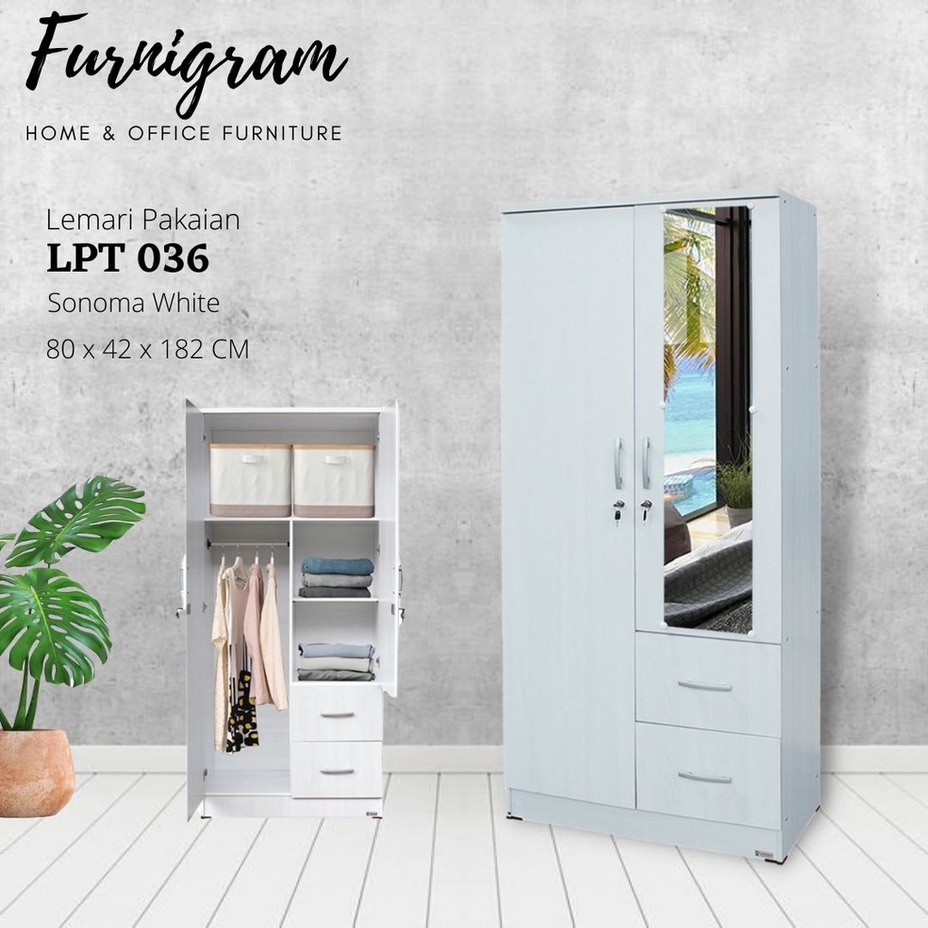 Jual Lemari Pakaian 2 Pintu Minimalis | Shopee Indonesia