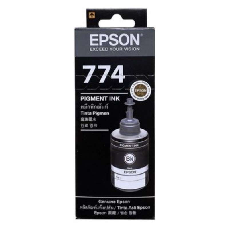 Jual Tinta Epson 774 Black Original untuk M100 M105 M200 M205 L655 ...