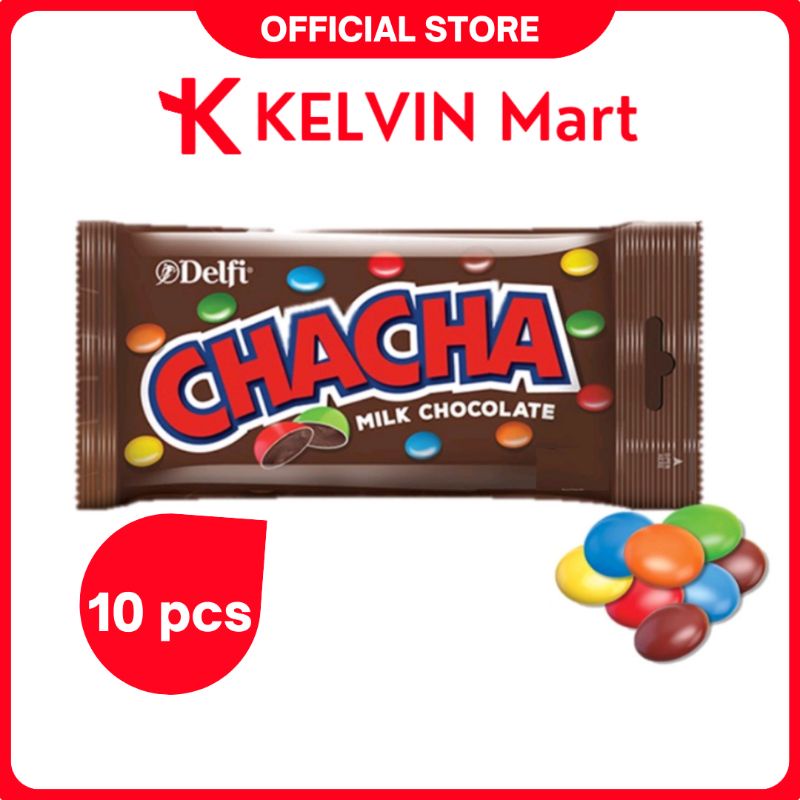 Jual Delfi ChaCha Chocolate Cha Cha Milk Pck 7g x 10 pcs | KELVIN Mart ...