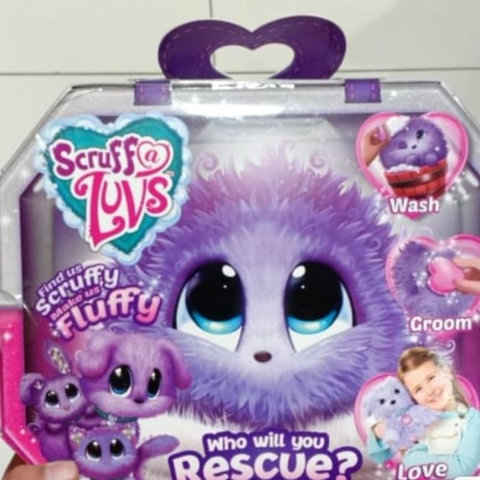 Jual Toys Mainan Little Live Pets Original Scruff A Luvs Purple Fluffy ...