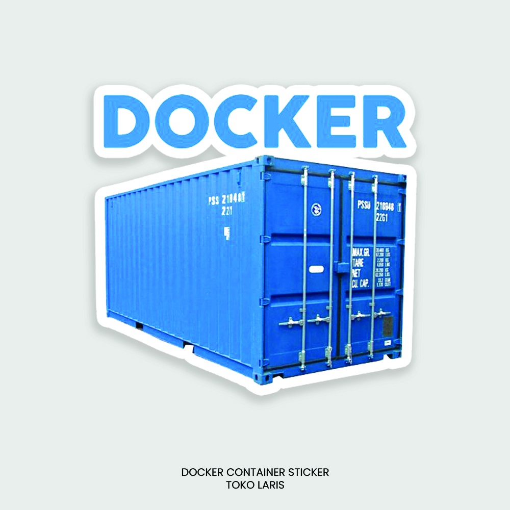 Jual Sticker DOCKER CONTAINER Untuk Sticker Laptop, Tumblr, Helm, Case ...
