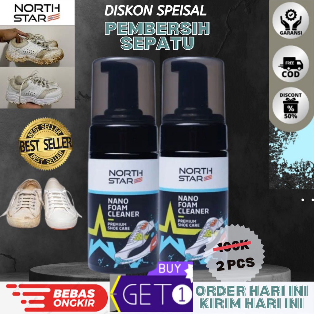 Jual Pembersih Sepatu Daily North Star - Nano Foam Shoes Cleaner ...