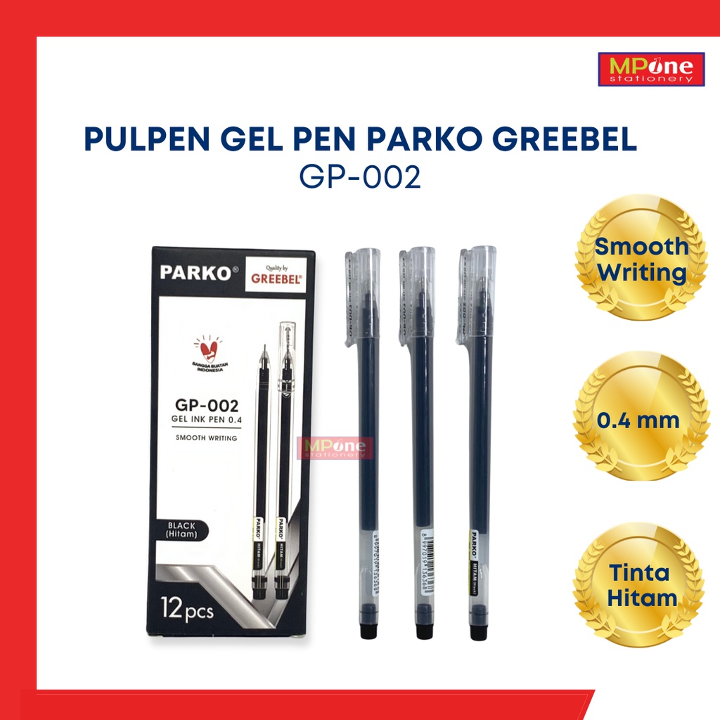 Jual (1 PCS) Pena Gel Pen / Pulpen Tinta / Pulpen Gel Greebel / Pulpen Greebel Parko GP-002 ...