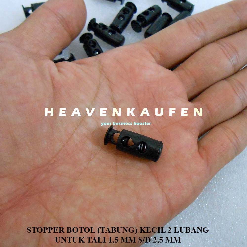 Jual Stopper Tabung / Stopper Model Botol Kecil Dua Lubang Untuk Tali ...