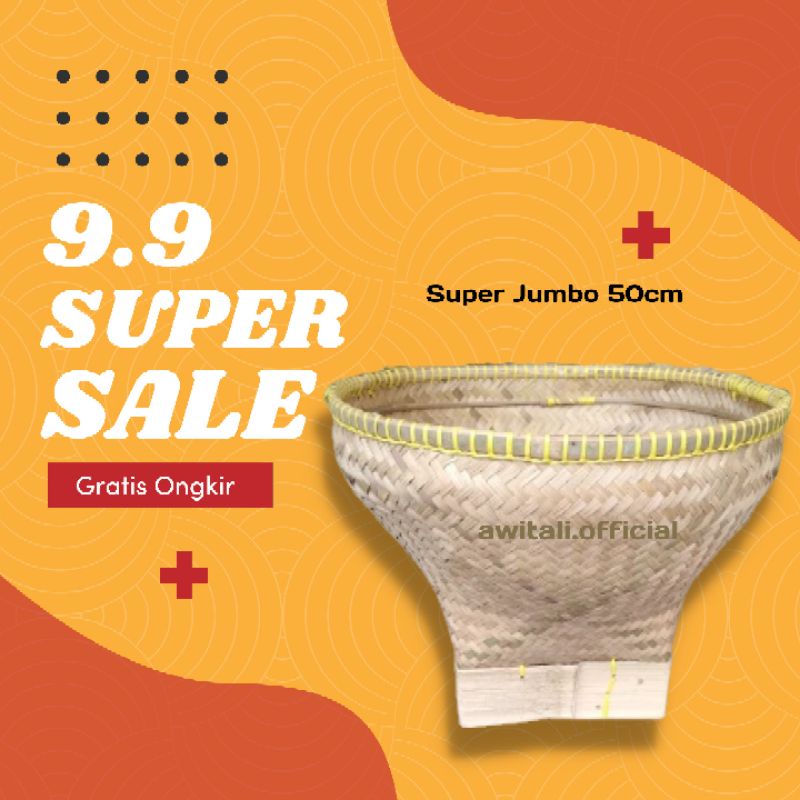 Jual Bakul Nasi Jumbo 50cm Wakul Nasi Besar Boboko Bambu | Shopee Indonesia