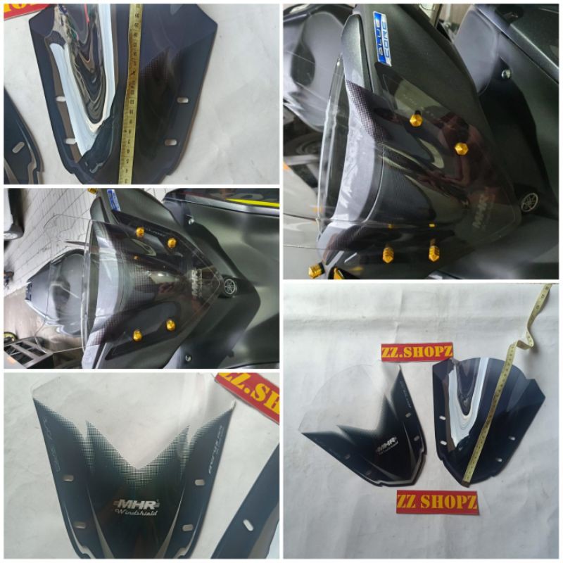 Jual Windshield Aerox 155 MHR Carbon Visor Yamaha Aerox 155 Carbon MHR ...