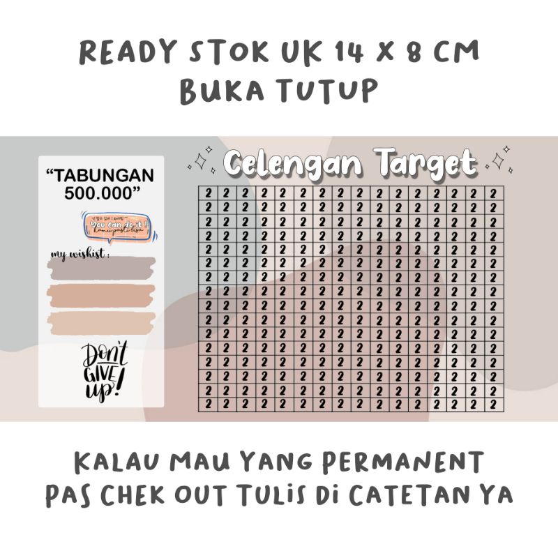 Jual CELENGAN TARGET MURAH BUKA TUTUP CELENGAN TARGET VIRAL 14 X 8 CM ...