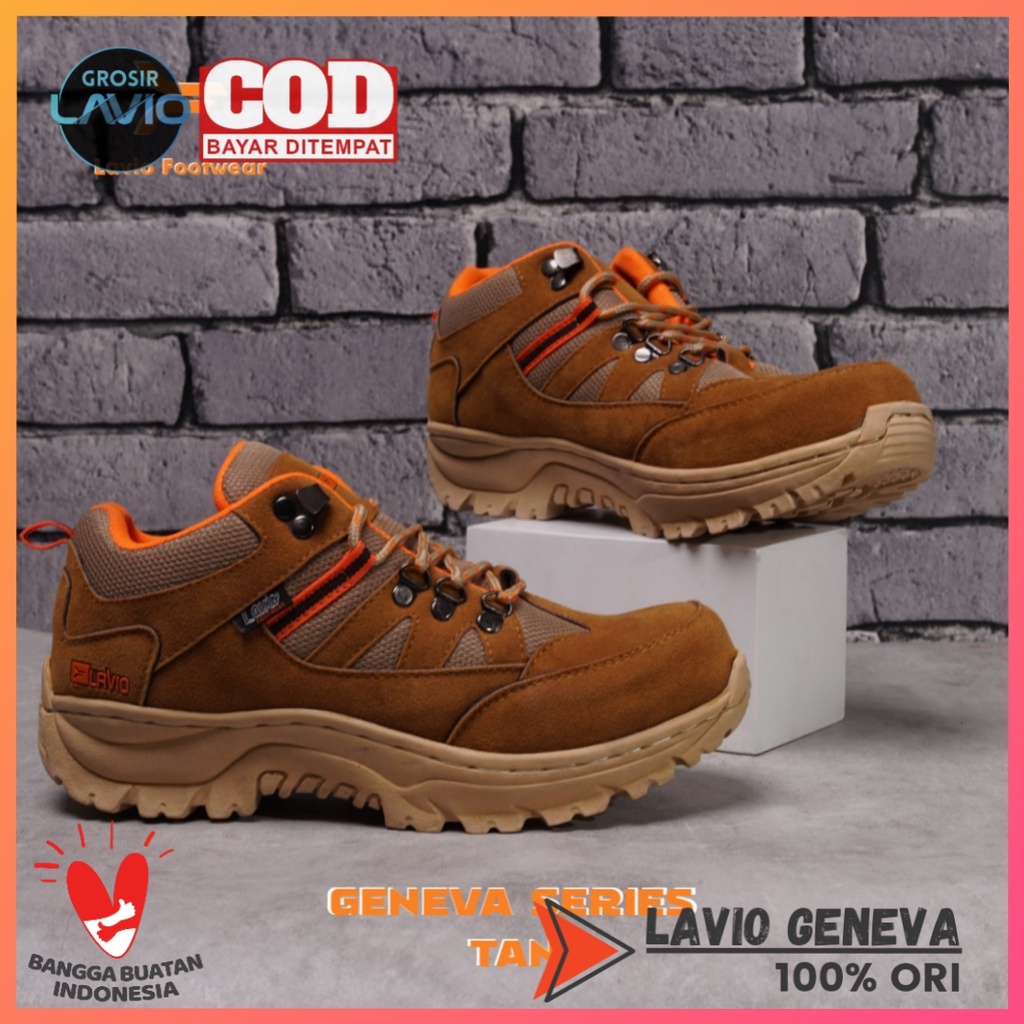 Jual Sepatu Safety Ujung Besi Kerja Proyek Pria Original Lavio Geneva ...