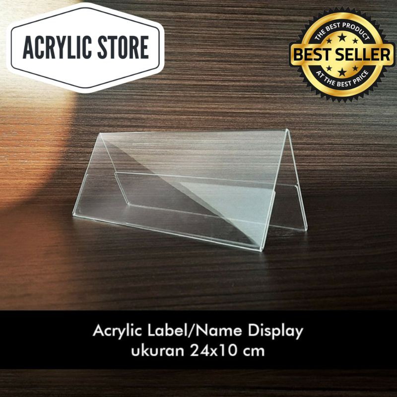Jual ACRYLIC NAME/LABEL DISPLAY NAMA/STANDING/PRICE TAG AKRILIK uk ...