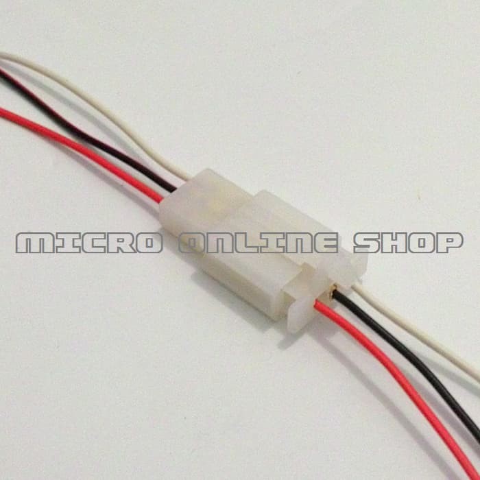 Jual Socket 3 Pin Kecil + Skun / Soket Motor / Konektor Motor / Kabel ...