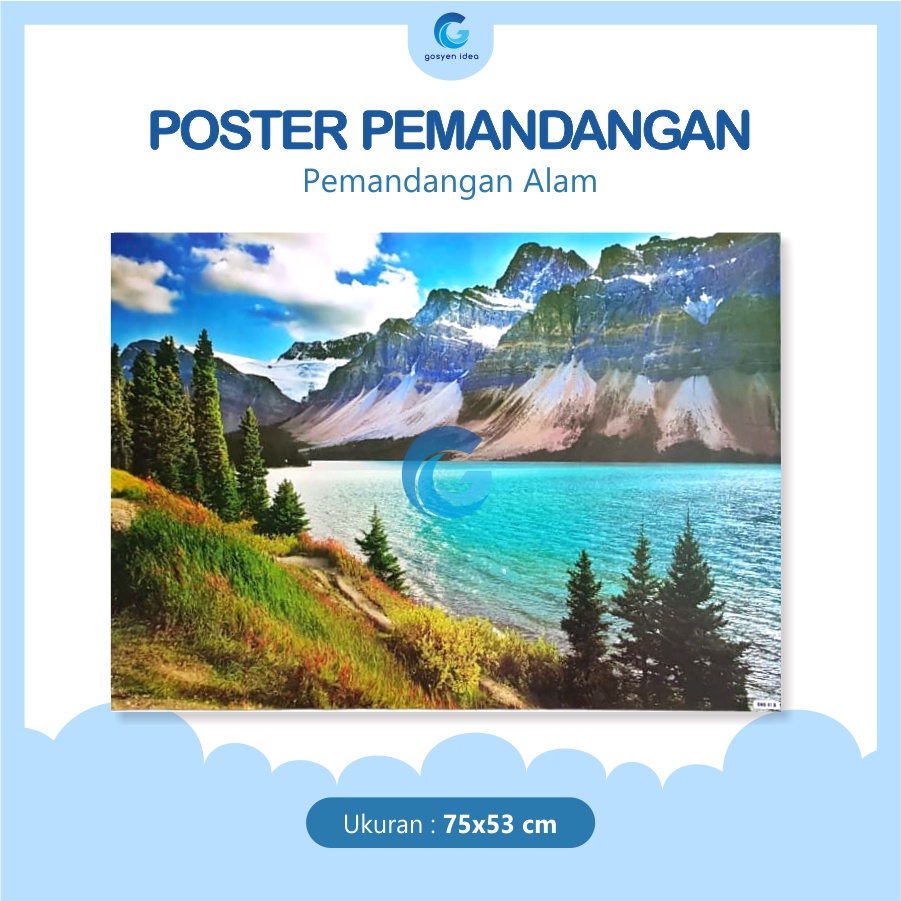 Jual Poster Dinding Tempel Jumbo Lukisan Alam Glossy | Shopee Indonesia