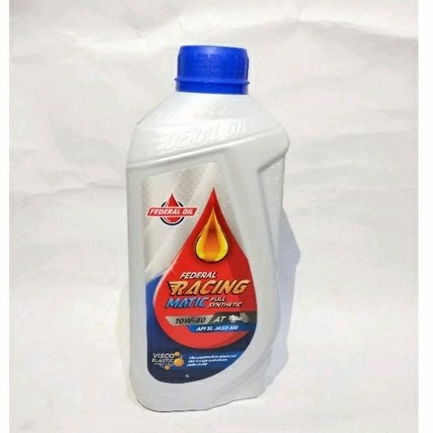 Jual Oli Mesin Matic Federal Racing Matic 10w40 1Liter Full Synthetic ...