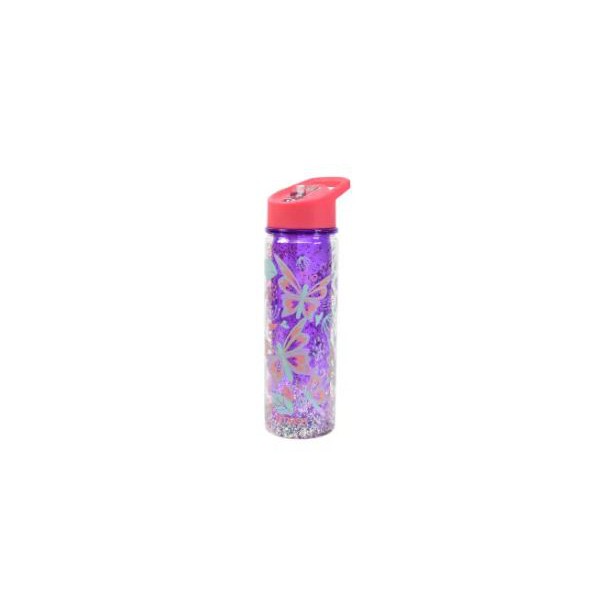 Jual Smash Botol Minum Tritan Glitter Butterfly Purpe Bottle BPA Free ...
