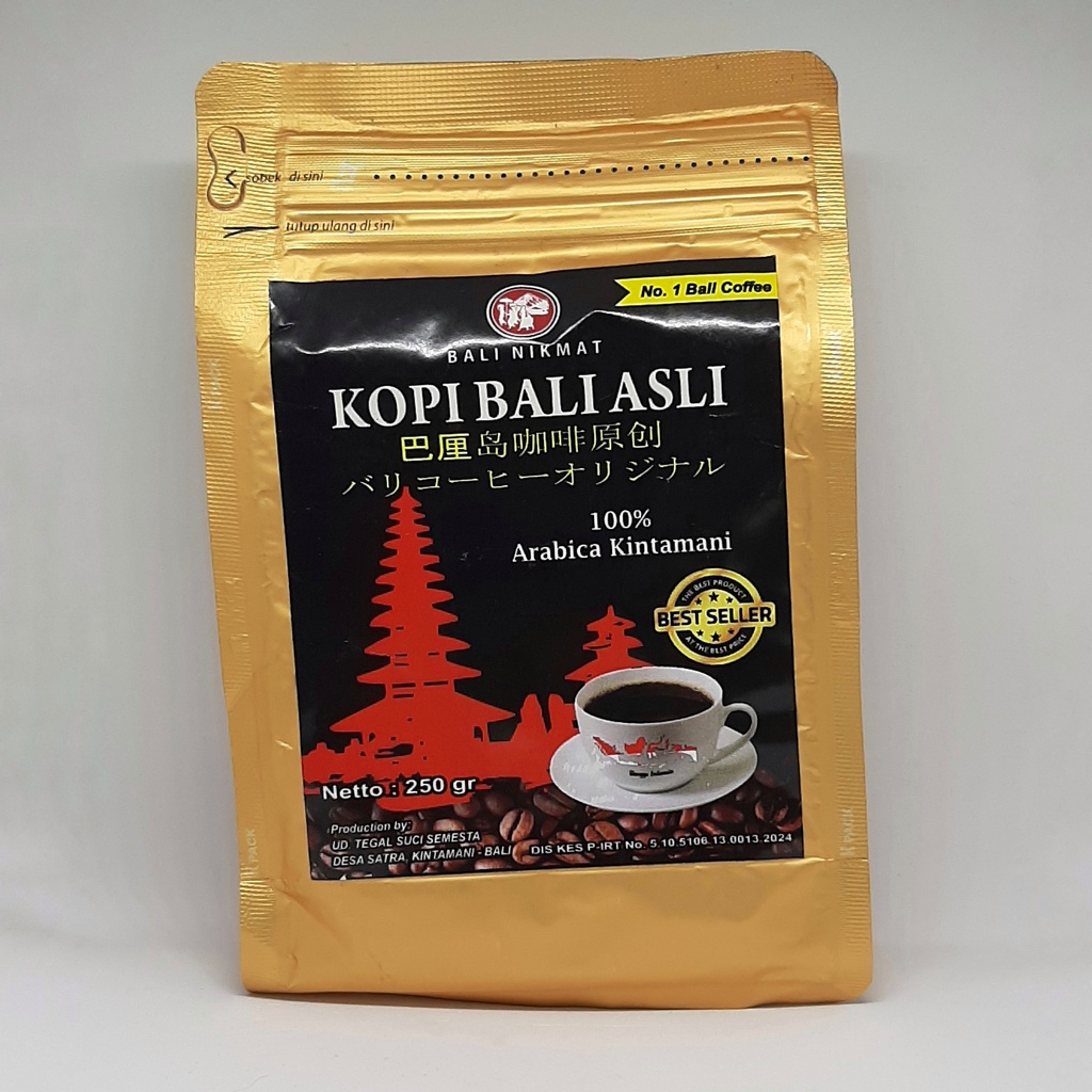 Jual KOPI BALI NIKMAT ASLI ARABICA KINTAMANI 250GR | Shopee Indonesia