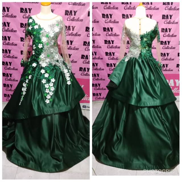 Jual Gaun pesta/gaun party/gaun dress/gaun kebaya/ gaun modern/gaun ...