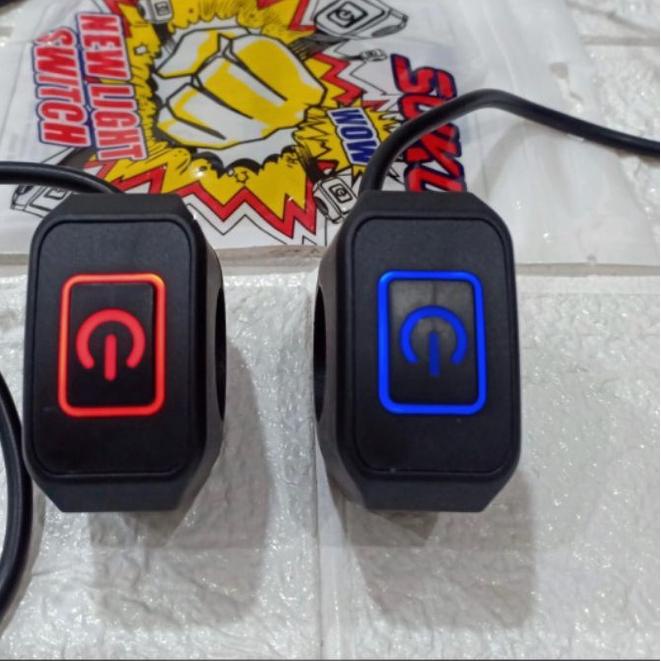 Jual Trend Saklar Lampu LED on off stang motor universal; | Shopee ...