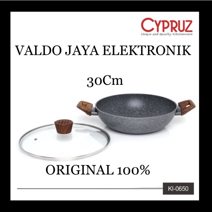 Jual Cypruz Kuali Marble Coating 30Cm Ki-0650/Wajan Penggorengan Ki0659 ...