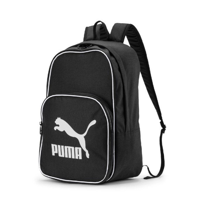 Jual (100% ORIGINAL) Puma Backpack Retro Woven Backpack Black White Bag ...