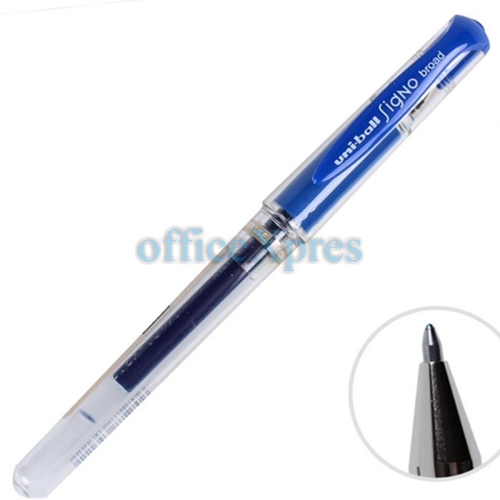 Jual Pulpen Gel UniBall Signo Broad UM-153 / Pen Uni-Ball pigment ink 1 ...