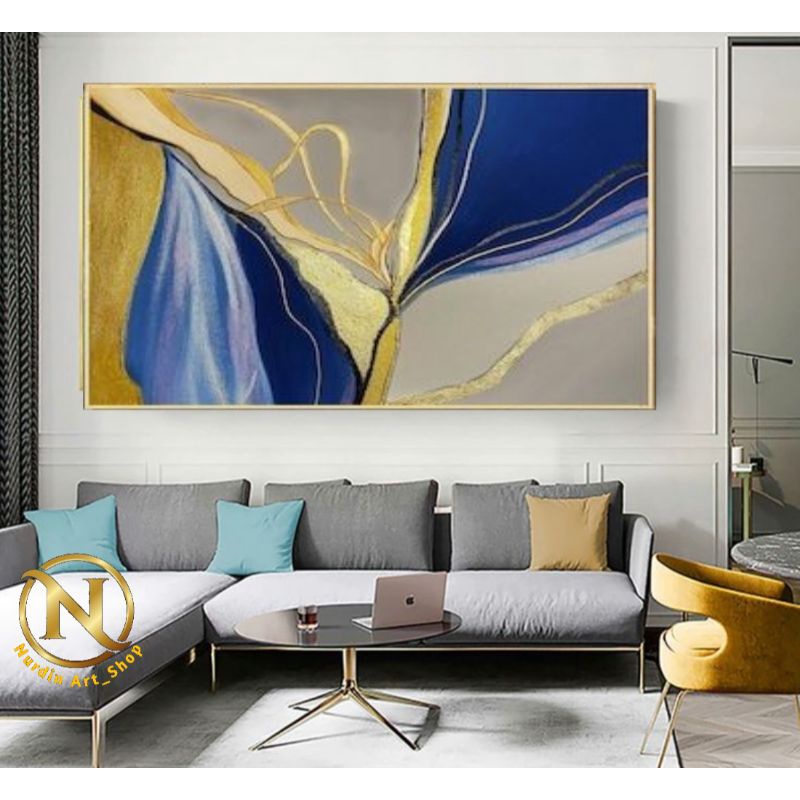 Jual Lukisan modern dekoratif 80x150 plus Frame | Shopee Indonesia