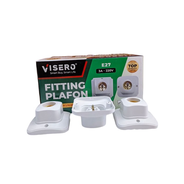 Jual Fitting Lampu Tempel Plafon / Mangkok Lampu Oval Visero VPG-104 | Shopee Indonesia