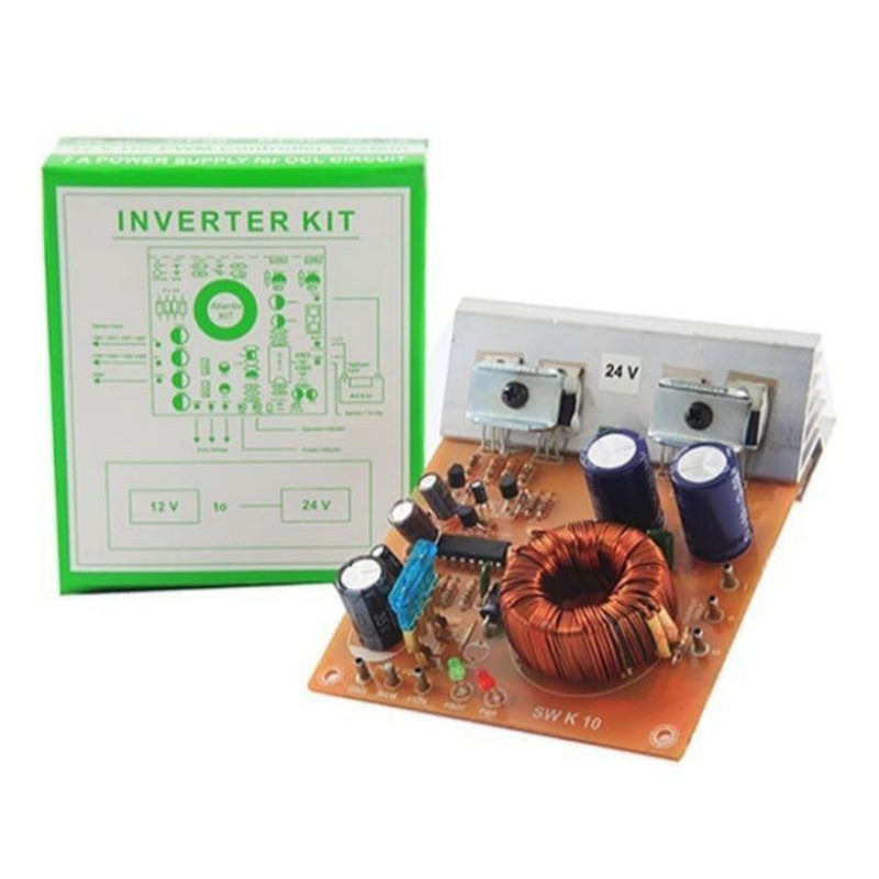 Jual Kit Inverter 24 Volt CT Input 12 Volt Converter DC to CT BELL BGR ...