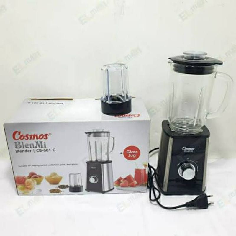 Jual blender cosmos blenz mini 0,6 liter gelas kaca CB 601 G | Shopee ...