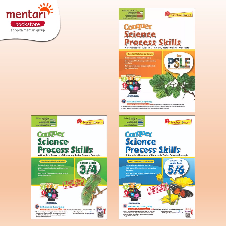 Jual SAP Conquer Science Process Skills | Buku Latihan Tambahan Sains ...