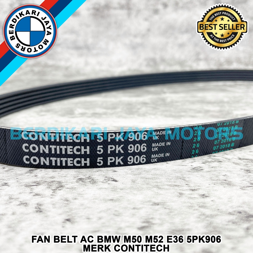 Jual FAN BELT FANBELT AC BMW E36 M50 M52 5PK906 5PK 906 5 PK 906 MERK ...