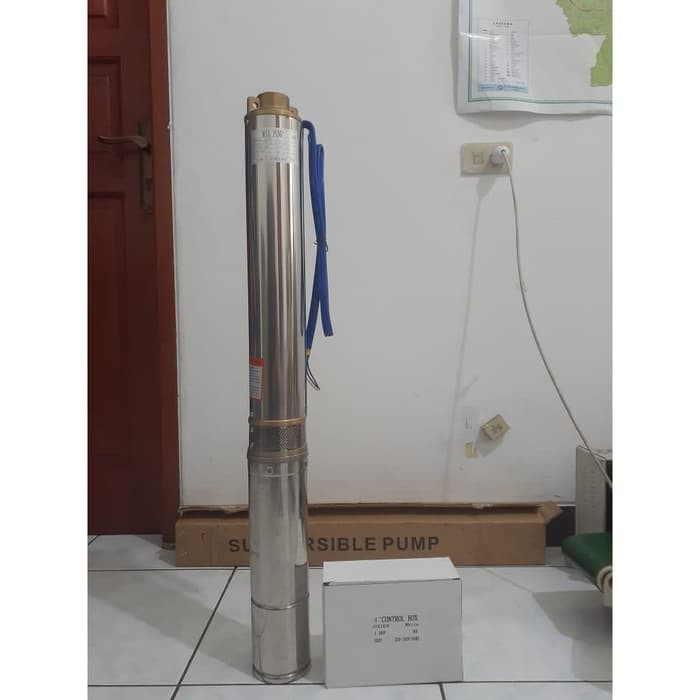 Jual Pompa Air Satelit Casing 4inch 1.5HP Pompa Air submersible Water Pump sumur dalam Control ...