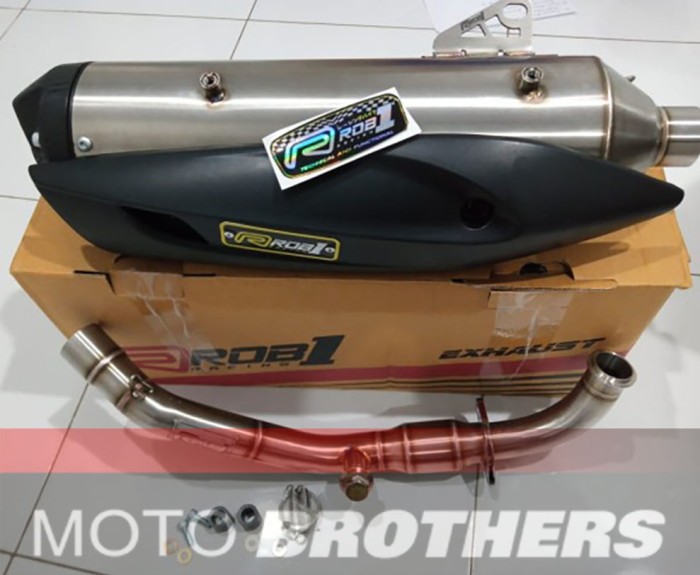 Jual KNALPOT ROB1 ROB 1 BORE UP BOREUP NMAX AEROX 155 VVA | Shopee ...