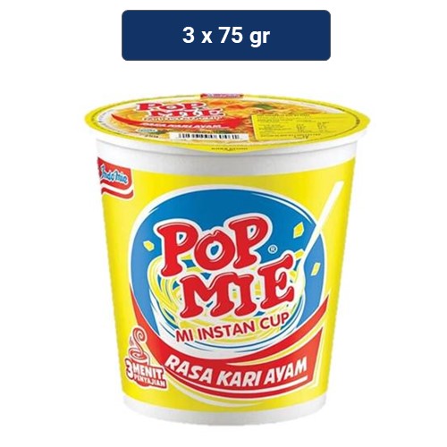 Jual Pop Mie Rasa Kari Ayam Jumbo 3 x 75 gr | Shopee Indonesia