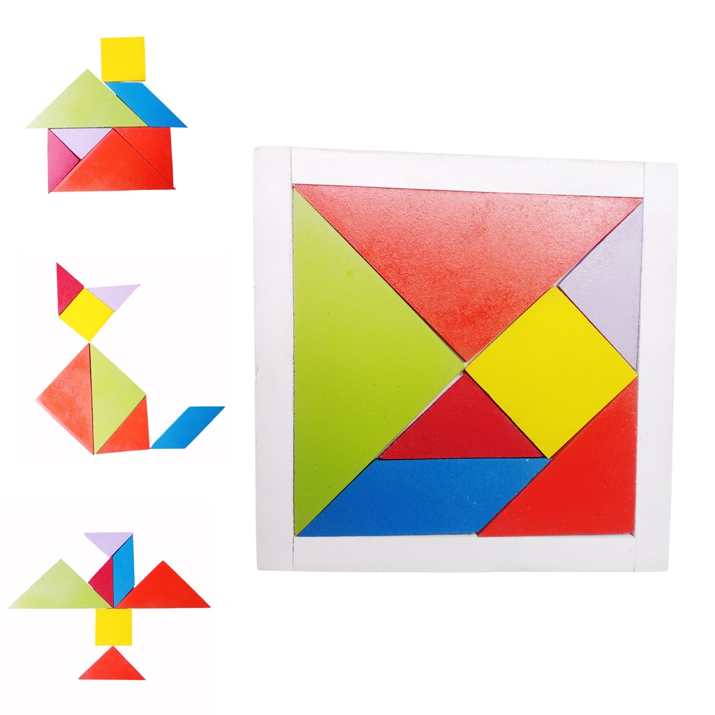 Jual Tangram - Bisa Membuat Banyak Bentuk - Mainan Edukasi | Shopee ...