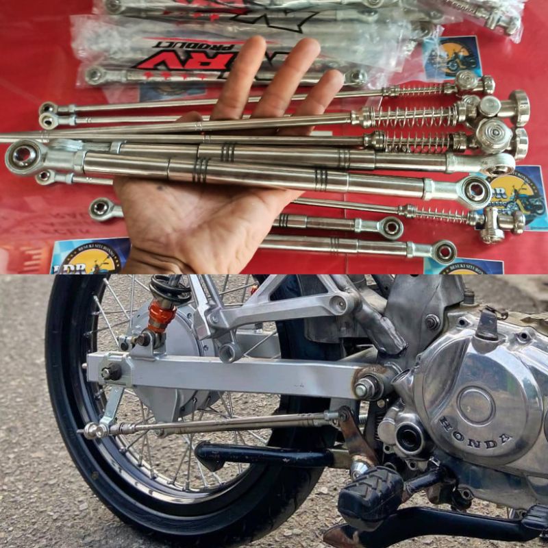 Jual stik rem set stanhub tebal stainless stell | Shopee Indonesia