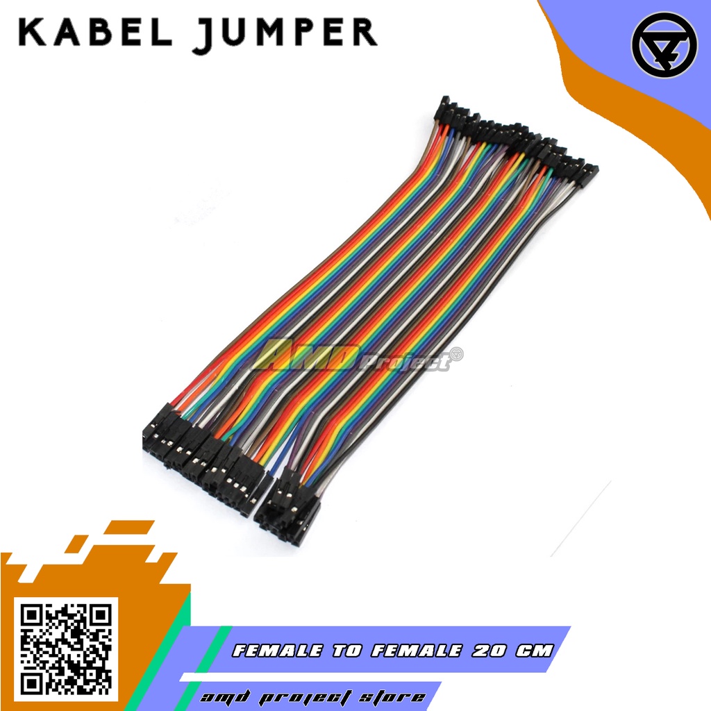 Jual Kabel Jumper Female To Female Cewek FTF Isi 10 Jalur Berbagai ...