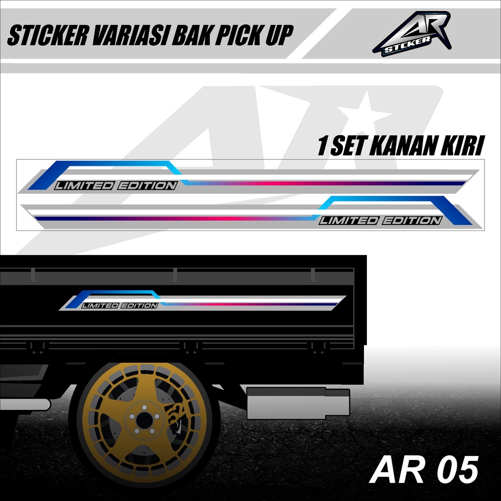 Jual Stiker Bak Pick Up Sticker Striping Lis Body Pick Up GRAND MAX ...