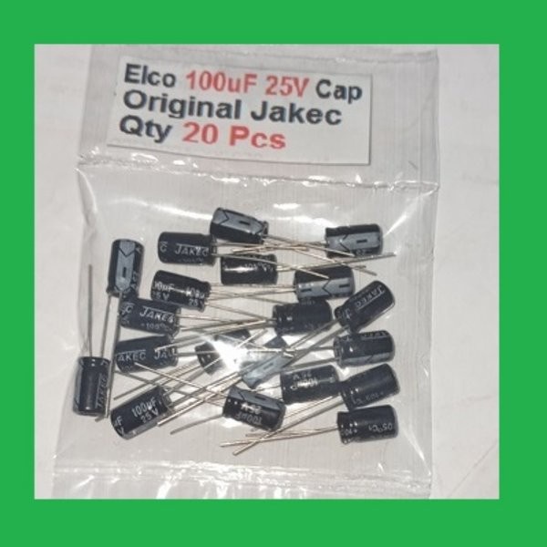 Jual Produk Terbaru Qty 20 Pcs Elco 100Uf 25V Capacitor Original Jakec ...