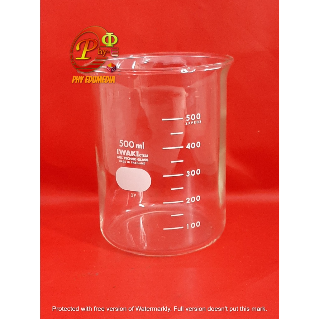 Jual Beaker / Beaker 500ml IWAKI / Beaker Glass 500ml / Gelas Kimia ...