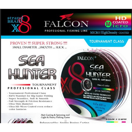 Jual Senar PE X8 FALCON Sea Hunter 100 meter | Shopee Indonesia