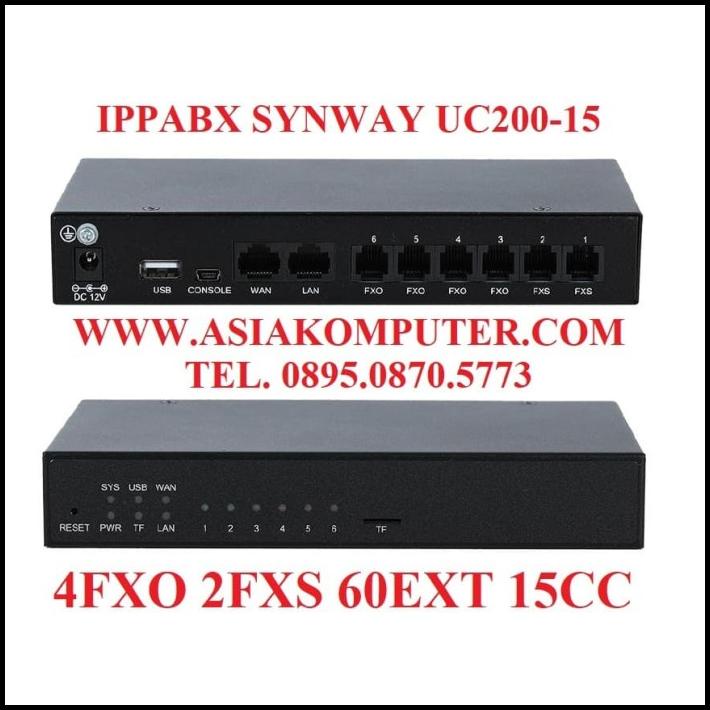 Jual Ippbx Synway Uc200-15 Ippabx Ip Pabx Pbx Mirip Yeastar S20 S50 Murah | Shopee Indonesia