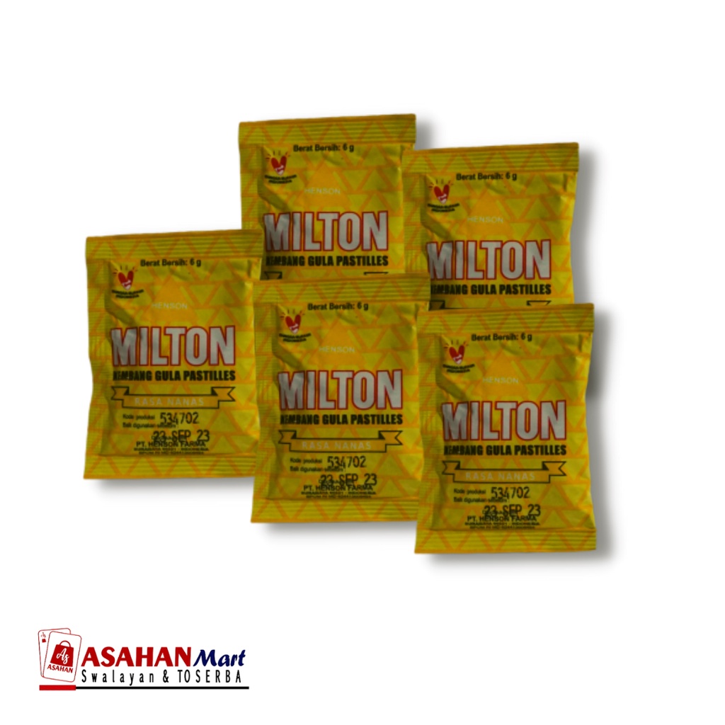 Jual Permen Milton Pastilles Pelega Tenggorokan Kemasan Sachet | Shopee ...