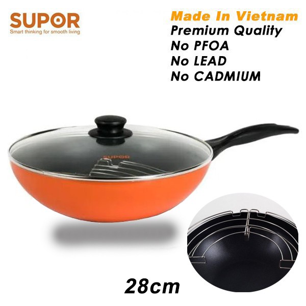 Jual Teflon / Supor Non stick Multifunction Deep Frypan F09A28 - 28cm | Shopee Indonesia