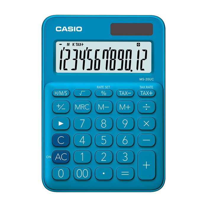 Jual Casio Calculator MS-20UC - Kalkulator Kantor - Seri Colorful - 12 ...