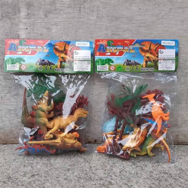Jual Mainan Set Hewan Karet Anak Edukatif - Mainan Hewan Dinosaurus ...