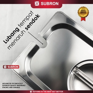 Jual SUBRON Tutup Food Pan 1/6 wadah penyimpan stainless steel ...
