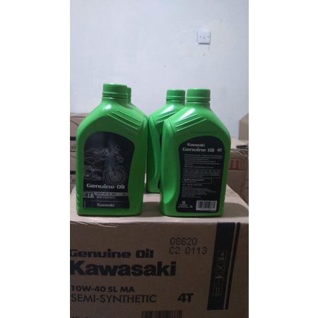 Jual OLI OIL MOTOR KAWASAKI 4 TAK 4 STROKE 1 LITER free bubble wrap ...