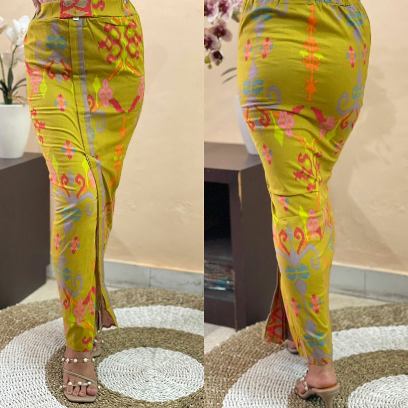 Jual kamen katun motif endek/bawahan kebaya/kamen wiron /rok bali ...