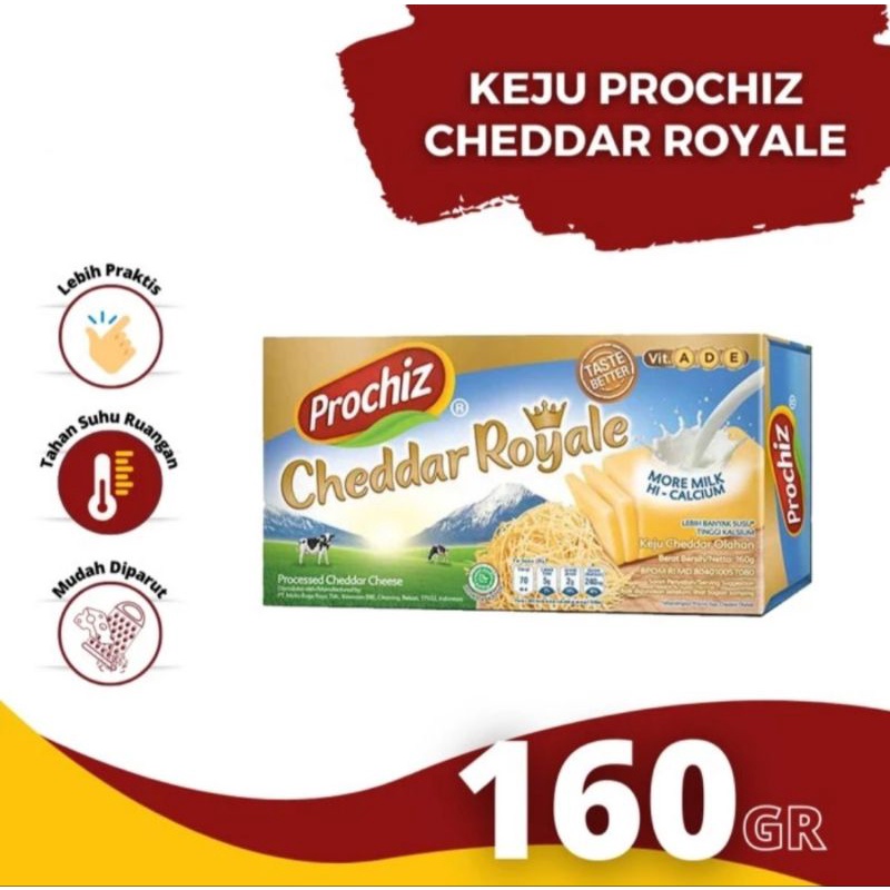 Jual Prochiz Cheddar Royale (160 Gr) | Shopee Indonesia