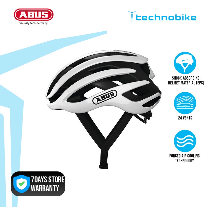 Jual HELM ABUS AIRBREAKER POLAR WHITE | Shopee Indonesia