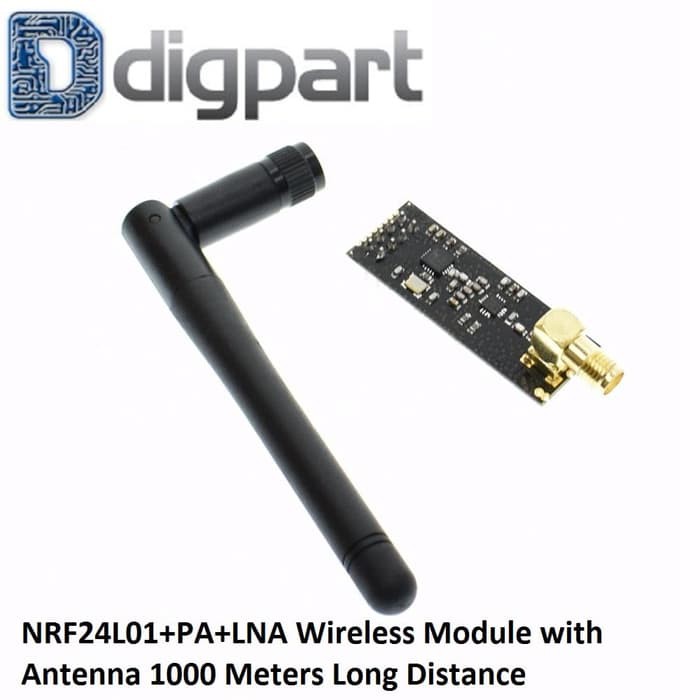 Jual NRF24L01 PA LNA Wireless Module With Antenna 1000 Meters Long ...